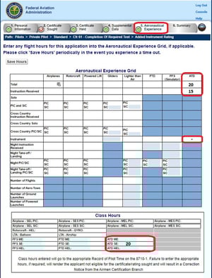 How to Log Your ATD Flight Time on the FAA IACRA 8710-1 Form